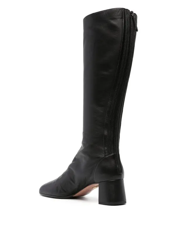 AQUAZZURA Saint Honore 50 Leather Knee-high Boots