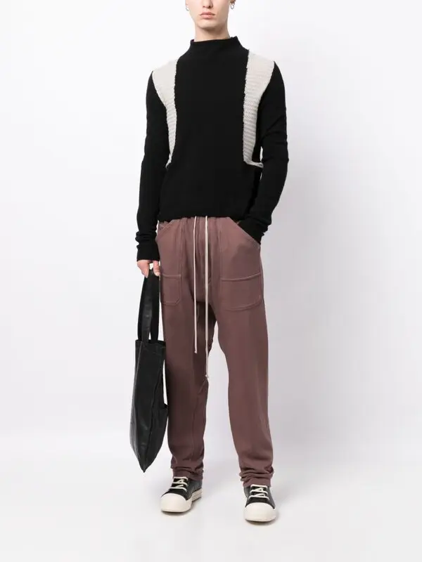 Rick Owens Drawstring-waistband Drop-crotch Trousers