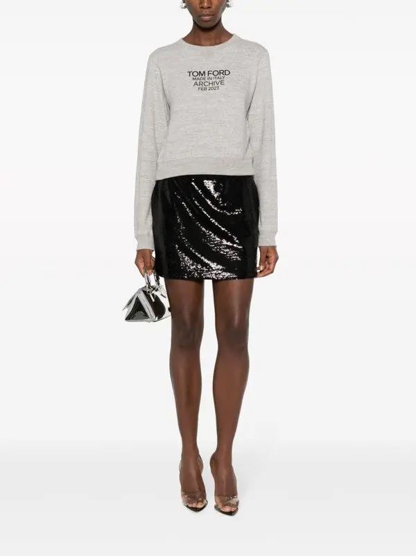 TOM FORD Sequin-embellished Mini Skirt