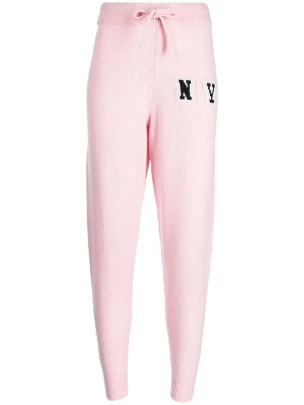 Joshua Sanders Patterned Intarsia-knit Tapered Track Pants