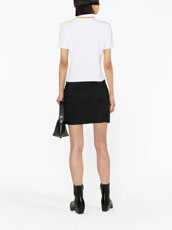 Versace V-emblem Polo Top - White