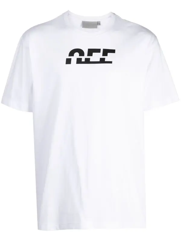 OFF DUTY Split Logo-print T-shirt - White