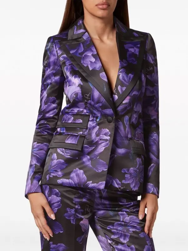 Philipp Plein Floral-print Blazer