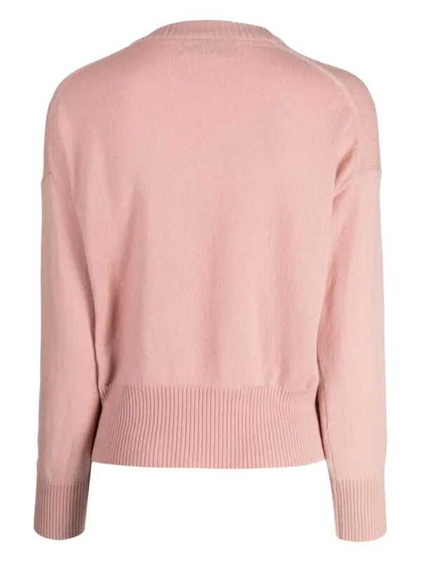 Pringle Of Scotland Crew-Neck Cashmere Jumper Pink Editorialist