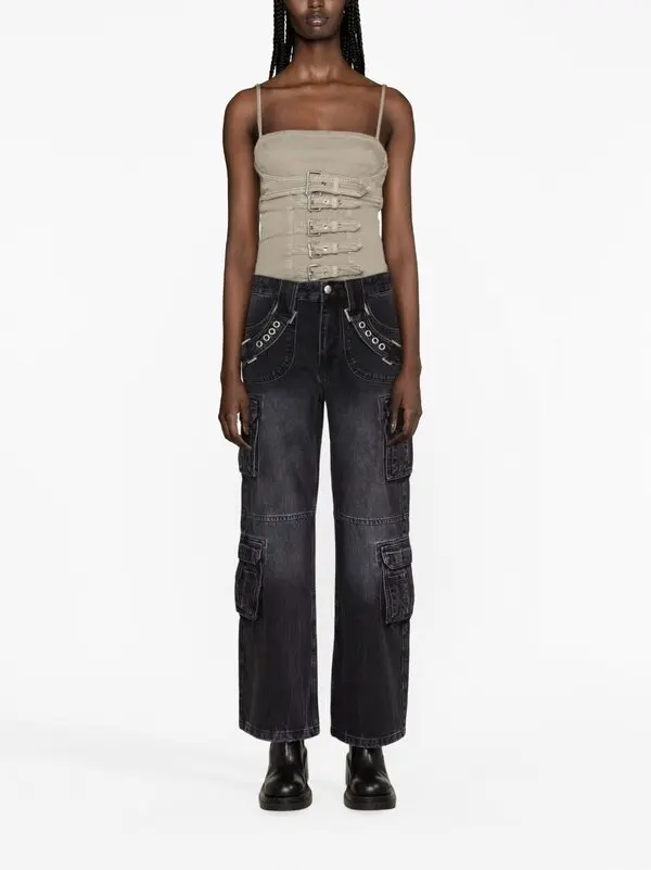 MISBHV Harness Strap Cargo Jeans