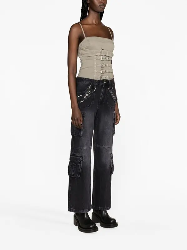 MISBHV Harness Strap Cargo Jeans
