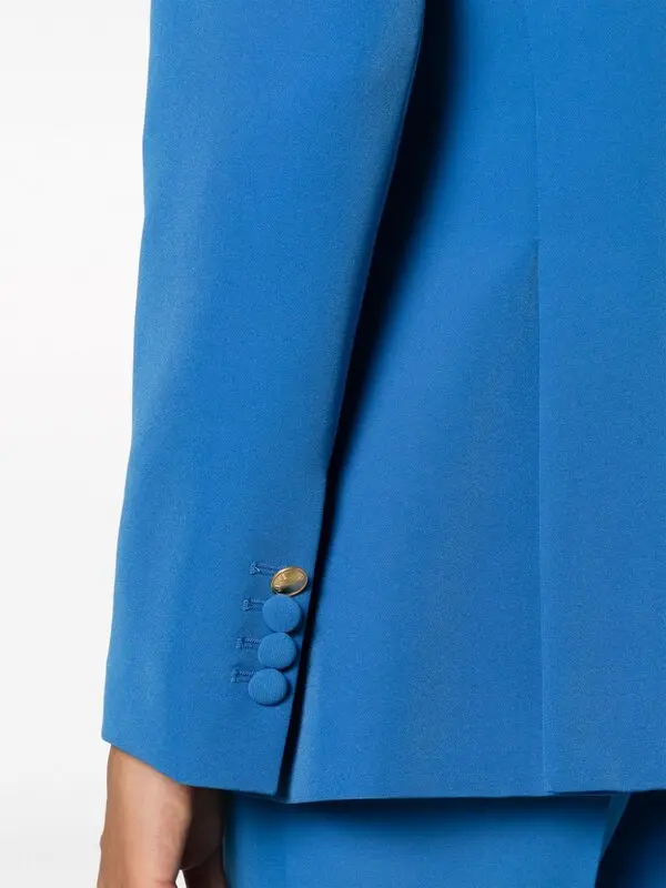 HEBE STUDIO Bianca Colour-block Crepe Blazer