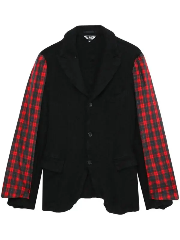 BLACK COMME DES GARÇONS Panelled Single-breasted Blazer