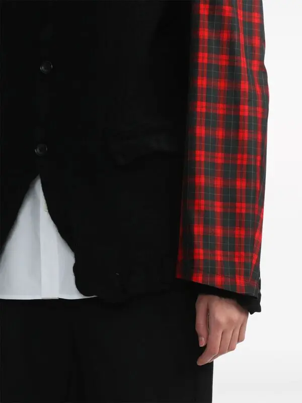 BLACK COMME DES GARÇONS Panelled Single-breasted Blazer