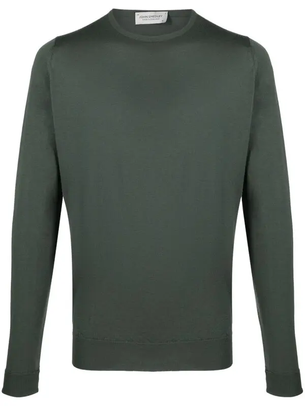 John Smedley Marcus Wool Jumper - Green