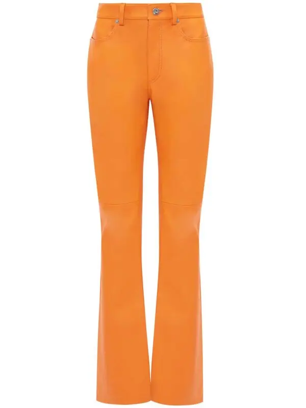 JW Anderson Leather Bootcut-leg Trousers