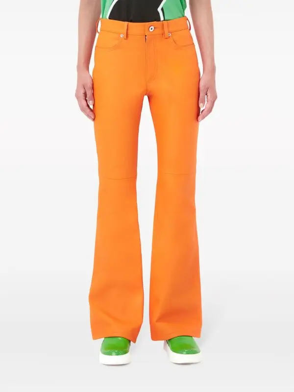 JW Anderson Leather Bootcut-leg Trousers