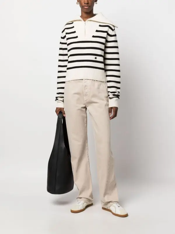 TOTEME Twisted Seam Straight-leg Jeans - Neutrals