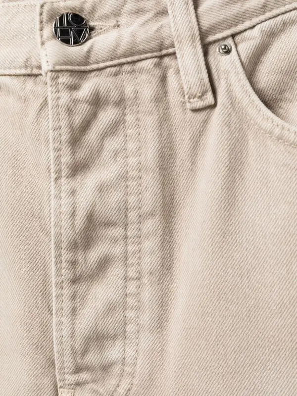 TOTEME Twisted Seam Straight-leg Jeans - Neutrals