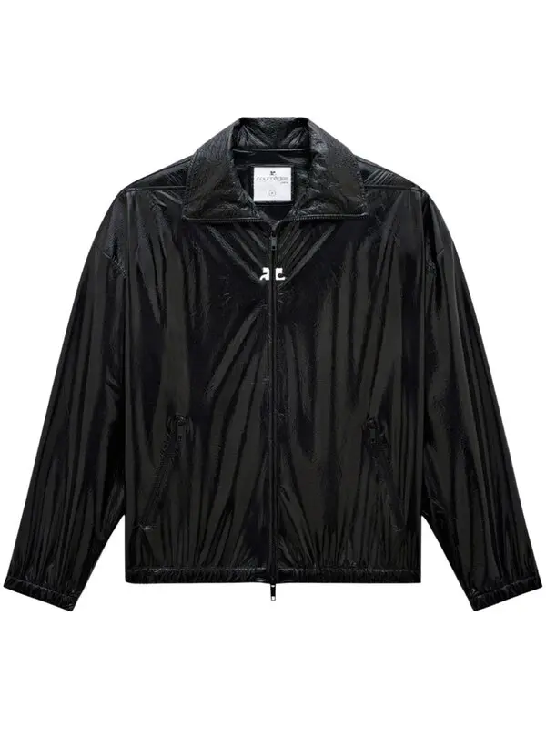 COURREGES Logo-print Zipped Lightweight Jacket