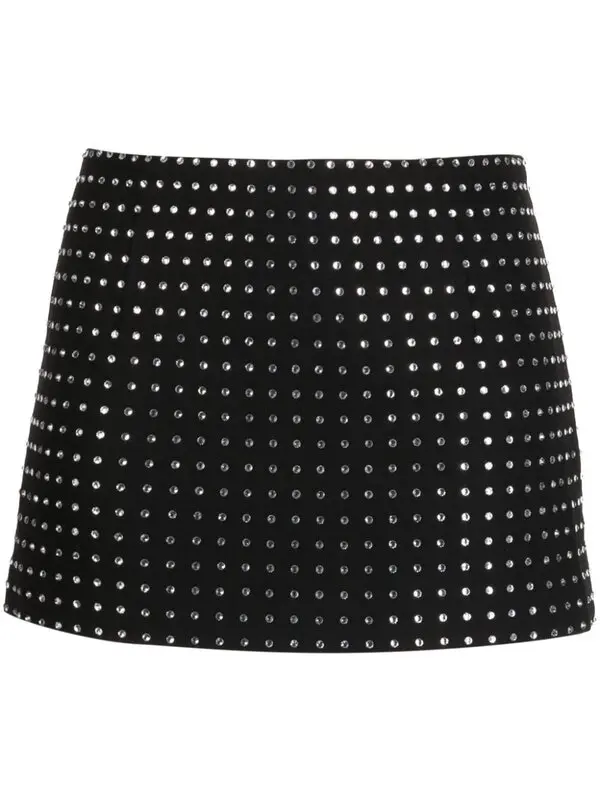 DE LA VALI Isidora Rhinestone-embellished Miniskirt