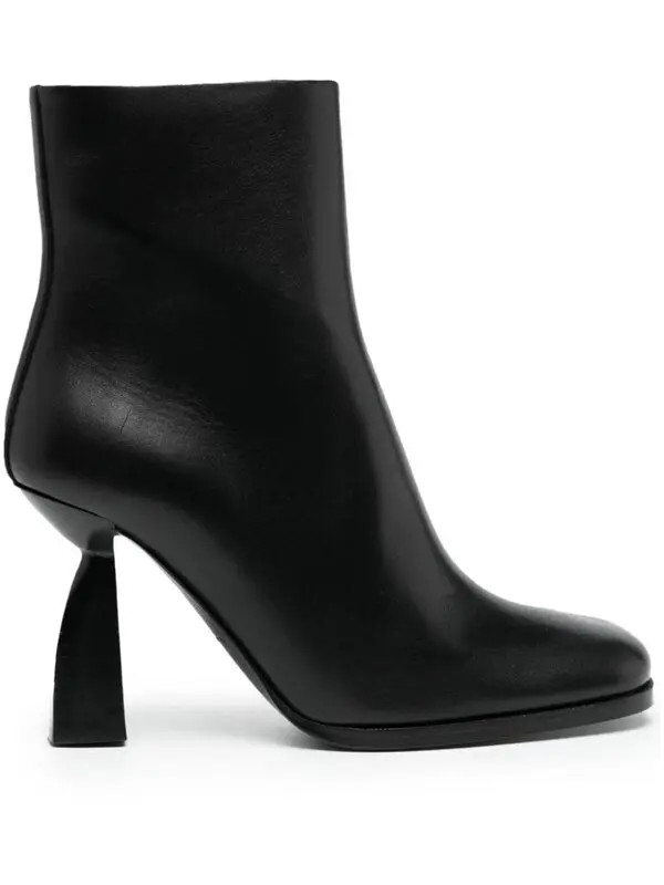 NODALETO Sculpted-heel Ankle Boots