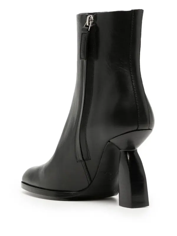 NODALETO Sculpted-heel Ankle Boots