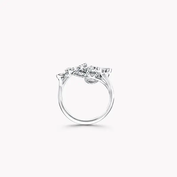 Graff Triple Butterfly Silhouette Diamond Ring