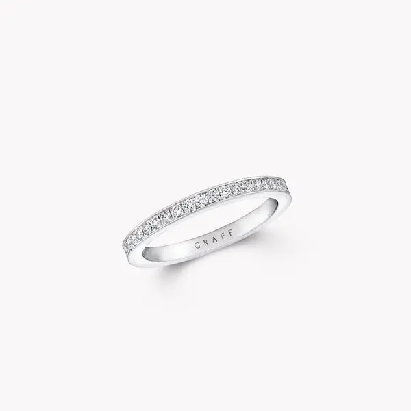 Graff Thread Set Diamond Wedding Band - Platinum