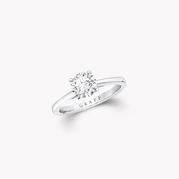 Graff Paragon Round Diamond Engagement Ring - Platinum