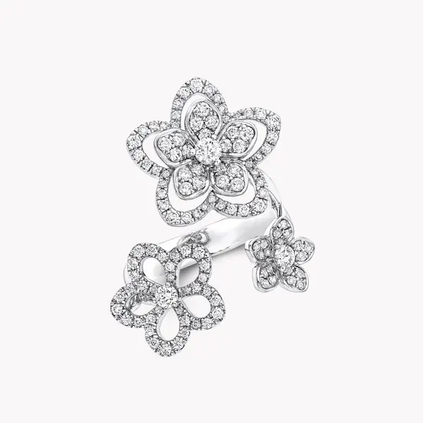 Graff Wild Flower Diamond Ring - White Gold