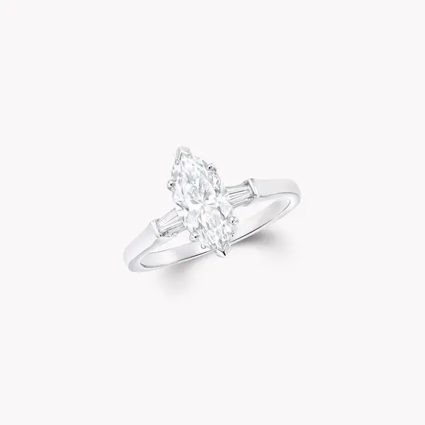 Graff Promise Marquise Cut Diamond Engagement Ring - Platinum