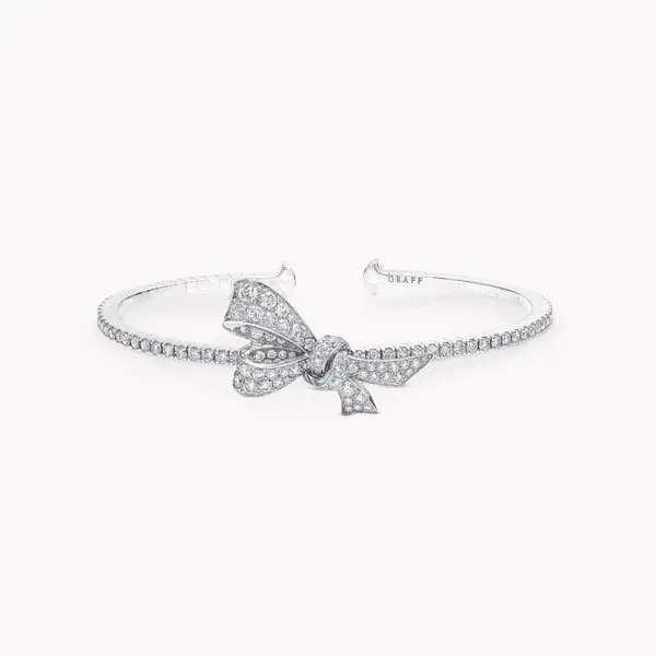 Graff Tilda’s Bow Diamond Bangle - White Gold