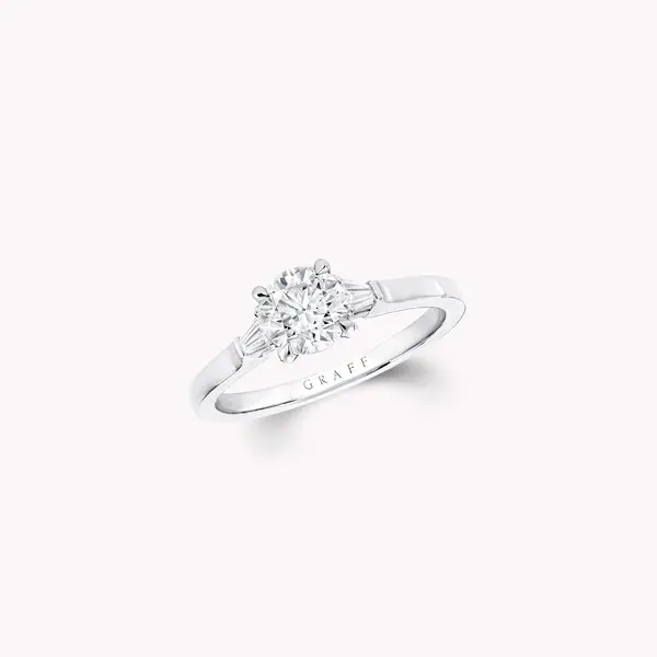 Graff Promise Round Diamond Engagement Ring - Platinum