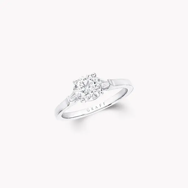 Graff Promise Round Diamond Engagement Ring - Platinum