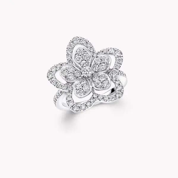 Graff Wild Flower Diamond Ring - White Gold