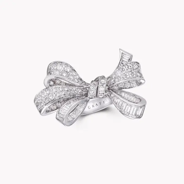Graff Tilda's Bow Double Knot Diamond Ring - White Gold