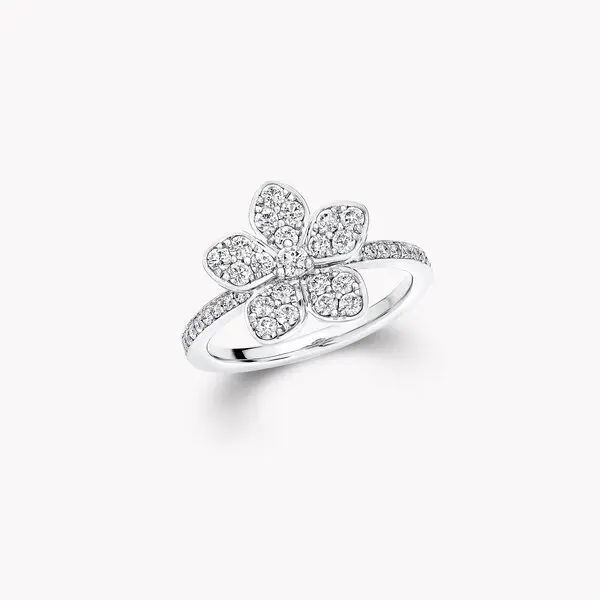 Graff Wild Flower Diamond Ring - White Gold