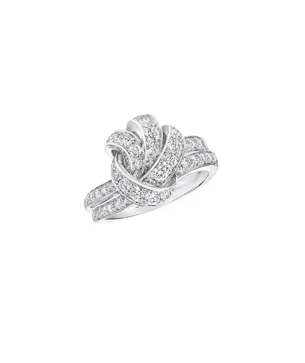 Graff Tilda’s Bow Pavé Diamond Ring - White Gold