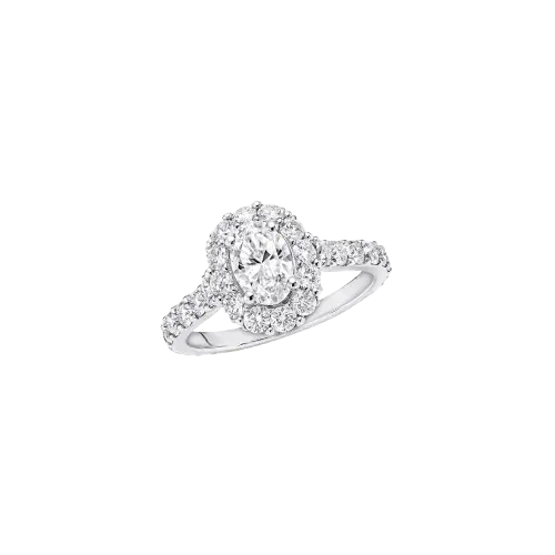 Graff Icon Oval Diamond Engagement Ring - White Gold