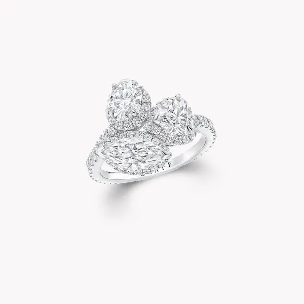 Graff Icon Multi-shape Diamond Ring - Platinum