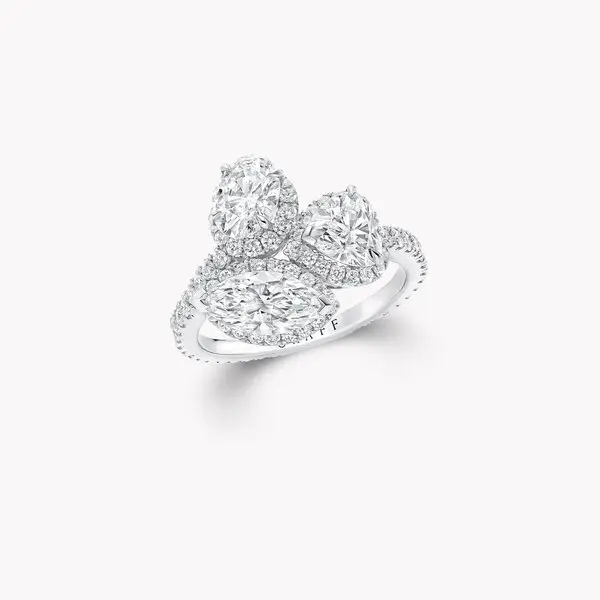 Graff Icon Multi-shape Diamond Ring - Platinum