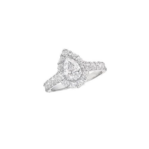 Graff Icon Pear Shape Diamond Ring - White Gold