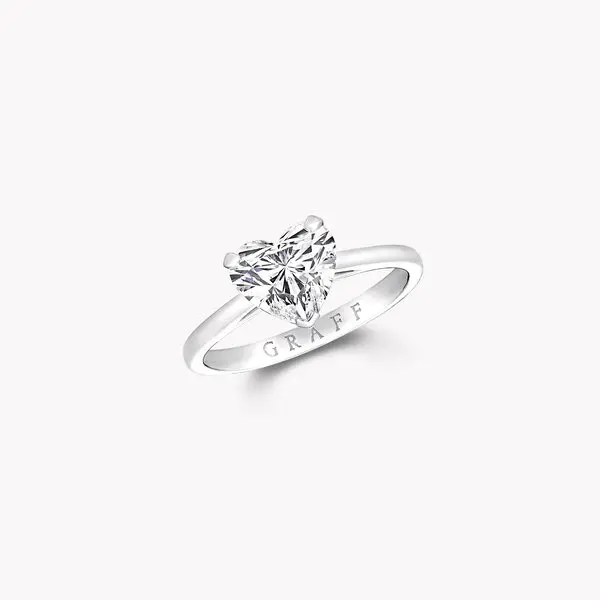 Graff Paragon Heart Shape Diamond Engagement Ring - Platinum