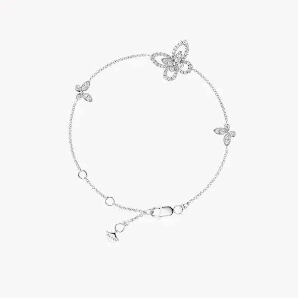 Graff Butterfly Silhouette Diamond Bracelet - White Gold