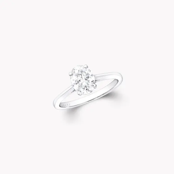 Graff Paragon Oval Diamond Engagement Ring - Platinum
