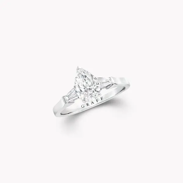Graff Promise Pear Shape Diamond Engagement Ring - Platinum