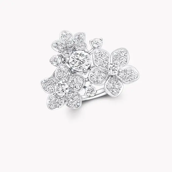 Graff Wild Flower Diamond Ring - White Gold