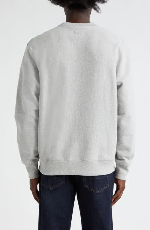 NOAH Classic Cotton Crewneck Sweatshirt - Heather Grey