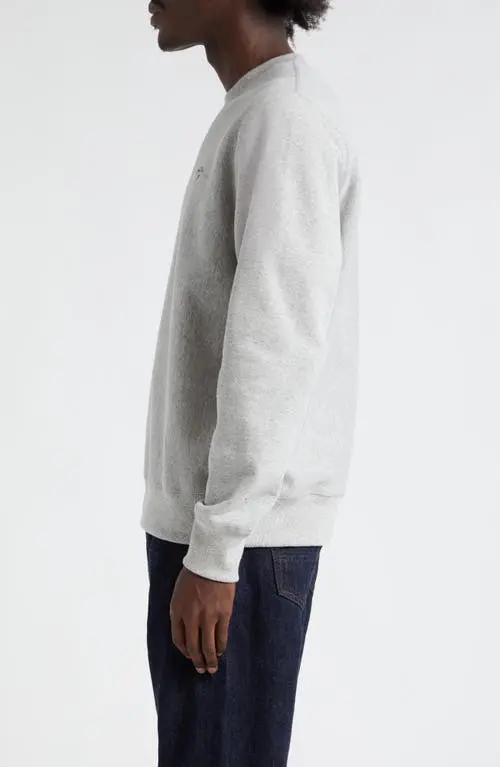 NOAH Classic Cotton Crewneck Sweatshirt - Heather Grey