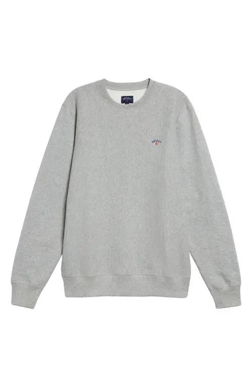 NOAH Classic Cotton Crewneck Sweatshirt - Heather Grey