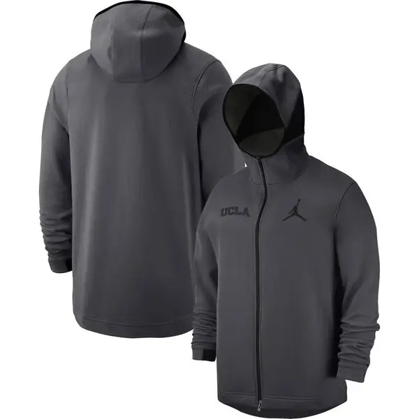JORDAN BRAND Ucla Bruins Tonal Showtime Full-zip Hoodie - Anthracite