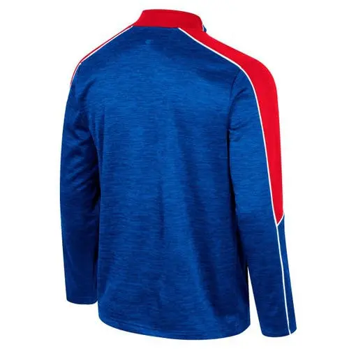COLOSSEUM Kansas Jayhawks Marled Half-zip Jacket
