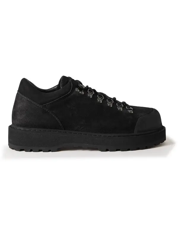 Diemme Cornaro Rubber-trimmed Suede Sneakers