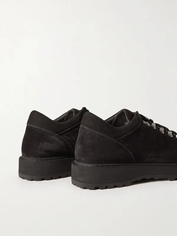 Diemme Cornaro Rubber-trimmed Suede Sneakers